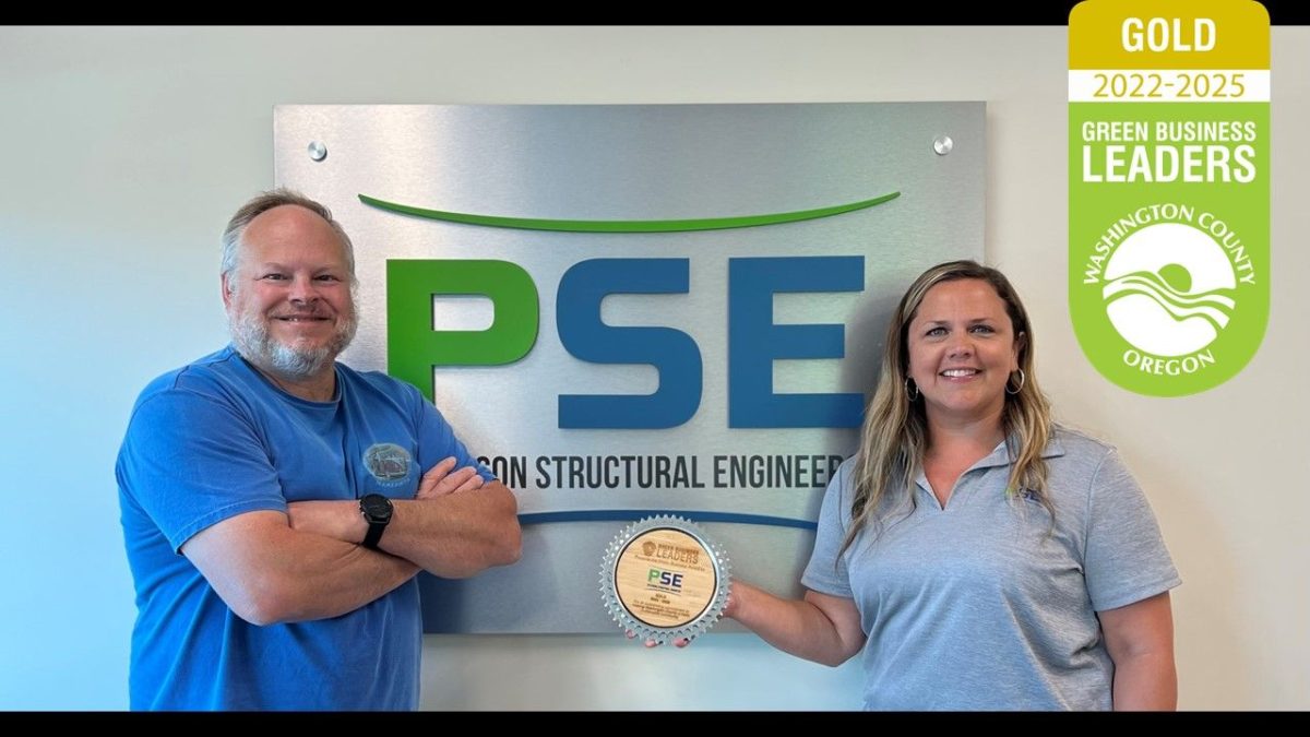 PSE Portland is a Gold Level Green Business Leader! - Peterson Structural Engineers